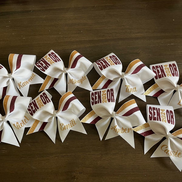 Hope Awareness Bow/cheer Bows/awareness Cheer Bows/pink Cheer Bows - Etsy