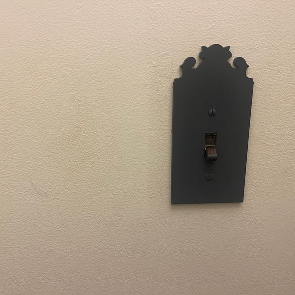 Scroll Top - Primitive Colonial Outlet Cover - Ready to Paint ...