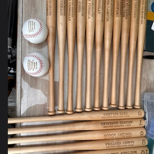 Engraved Junior Baseball Bat, Personalized Team Baseball Bat, Gift for ...