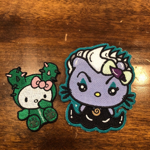 Kitty Tokidoki Embroidered Iron on Patch, Cactus Kitty Patch, Tokidoki ...