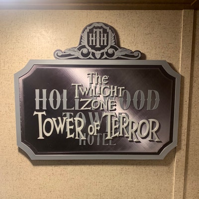 Tower of Terror Inspired Sign - Etsy