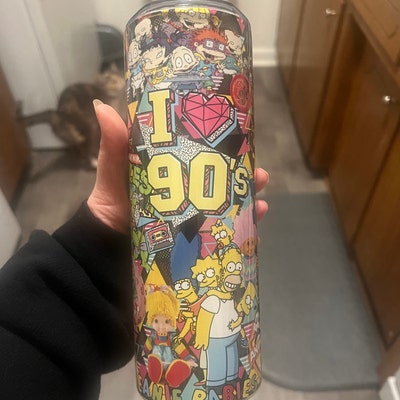 I Love the 90s Metal Tumbler, Retro Tumbler, Vintage Tumbler, 90s Tumbler, 90s, Cup, Reusable ...