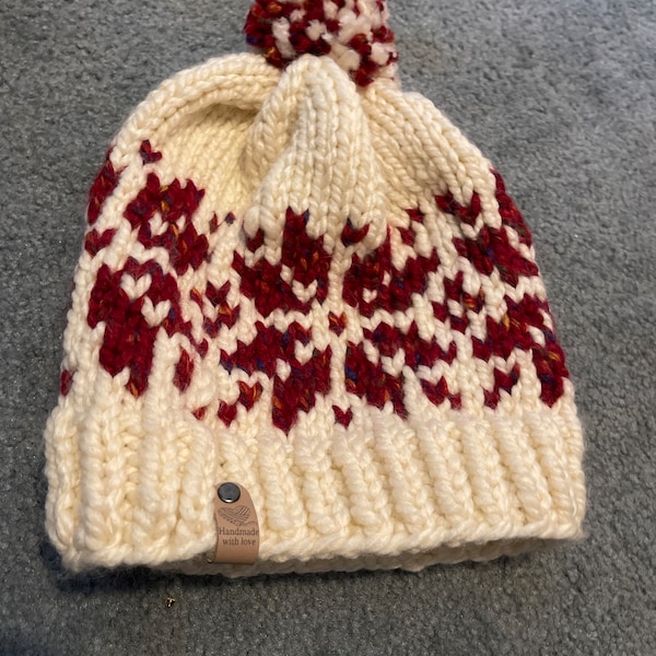 KNITTING PATTERN | Snowflake Toque, Knit Toque, Knitting Pattern, Knit ...