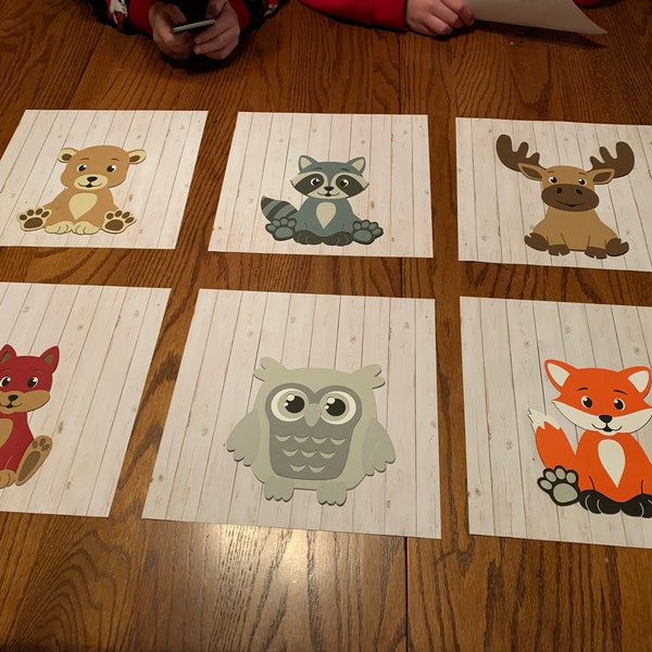 Woodland Animal Cut Files, Woodland Animal SVG, Woodland Animal Clip ...