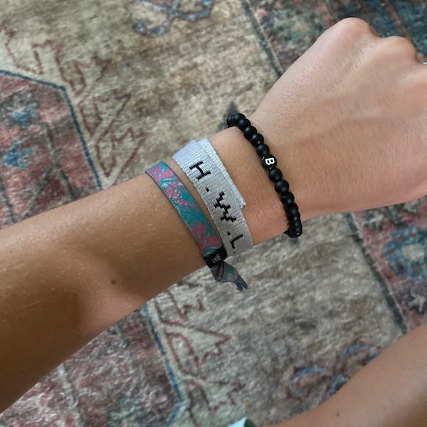 Partner Bracelets, Personalized With Your Desired Text Bracelets for Couples / Love Bracelets ...