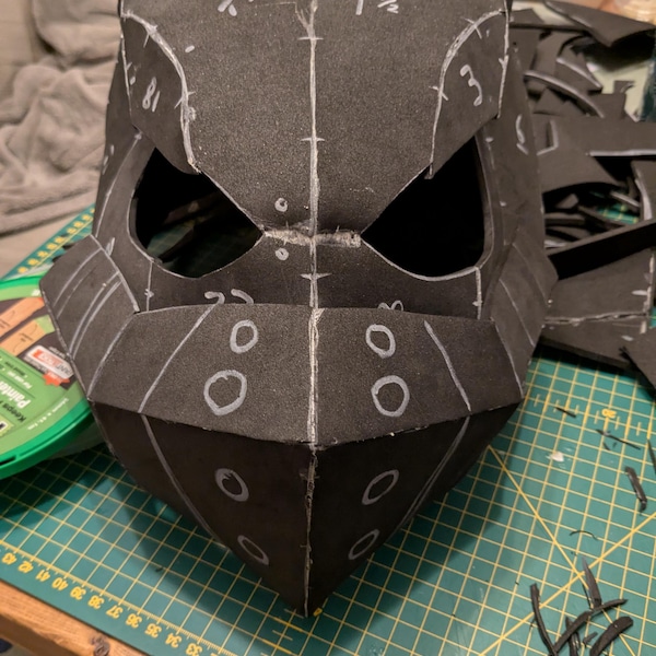 Dark Deku Foam Head Pattern - Etsy Canada