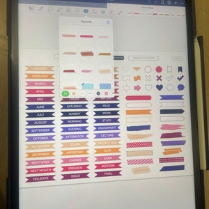 Digital Sticker Book for Goodnotes, PNG Files of Digital Stickers ...