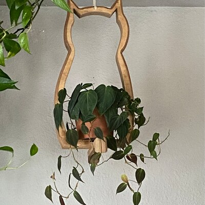 Cat Plant Hanger, Plant Hanger, Indoor Planter, Planter, Plant Stand ...
