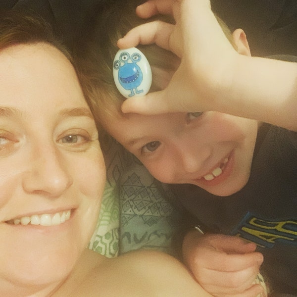 Blue, Worry Stone, Childrens Anxiety Aid, Stress Relief, Sensory Toy ...