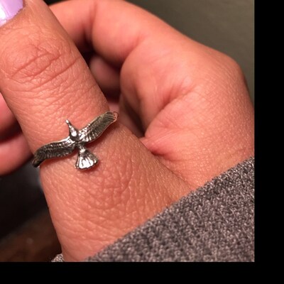 Sterling Silver Thunderbird Ring Hawk Ring Silver Eagle Ring Silver ...