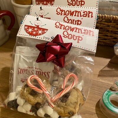 Snowman Soup Treat Bag Topper, Snowman Soup Goodie Bag Topper ...