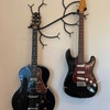 Musical Instrument Rack Wall Mounted Holder. Holds Two Instruments ...