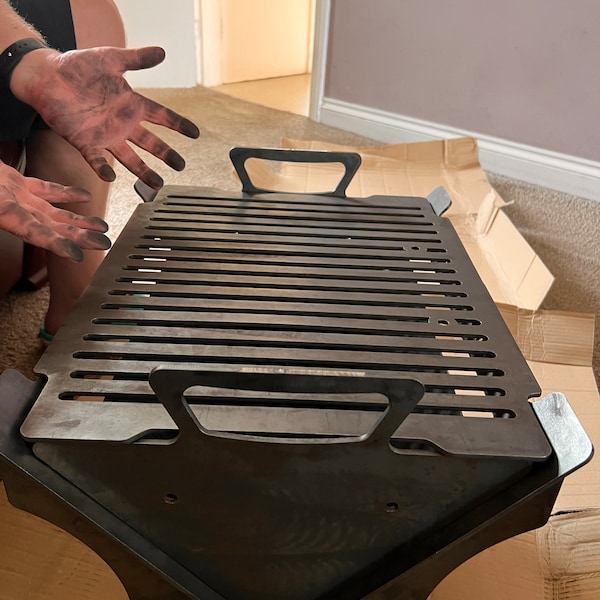 Collapsible BBQ Grill and Fire Pit. Perfect for Camping, the Beach and ...