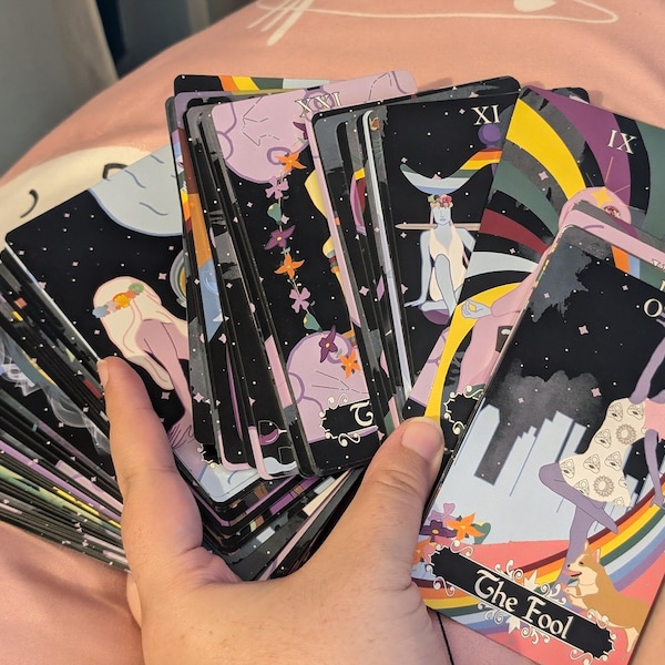 Cosmic Coven Tarot Deck With Guidebook & Box | 78 + 1 Premium Quality ...