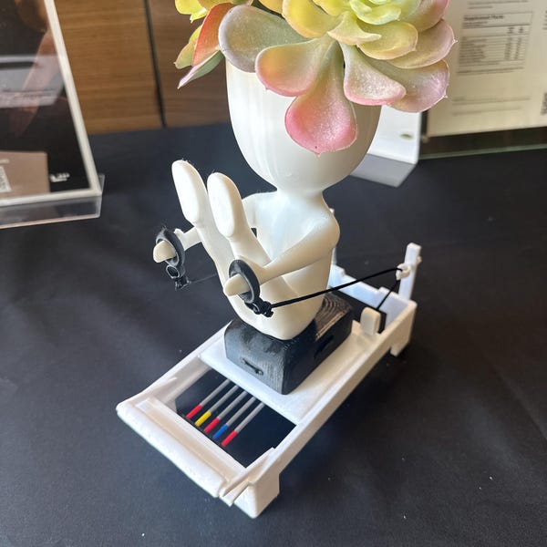 Pilates Reformer Modern Succulent Planter, Unique Pilates Studio Decor ...
