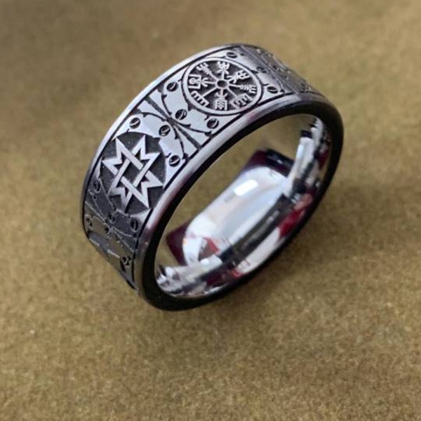 Medieval Battlefield Ring, Medieval Knight Ring, Gothic Ring, Silver ...