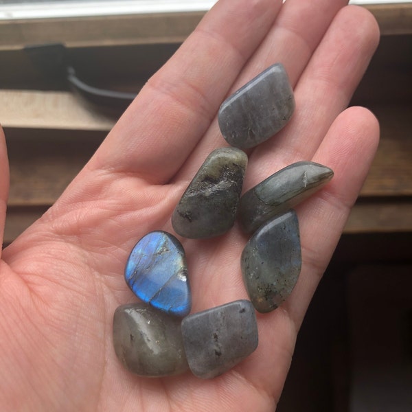 Labradorite Tumbled Stones-tumbled Labradorite-polished Labradorite ...