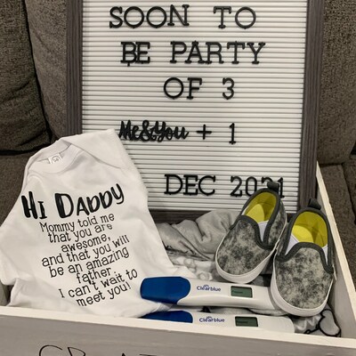 Hi Daddy Baby Announcement Husband Pregnancy Announcement for Husband ...