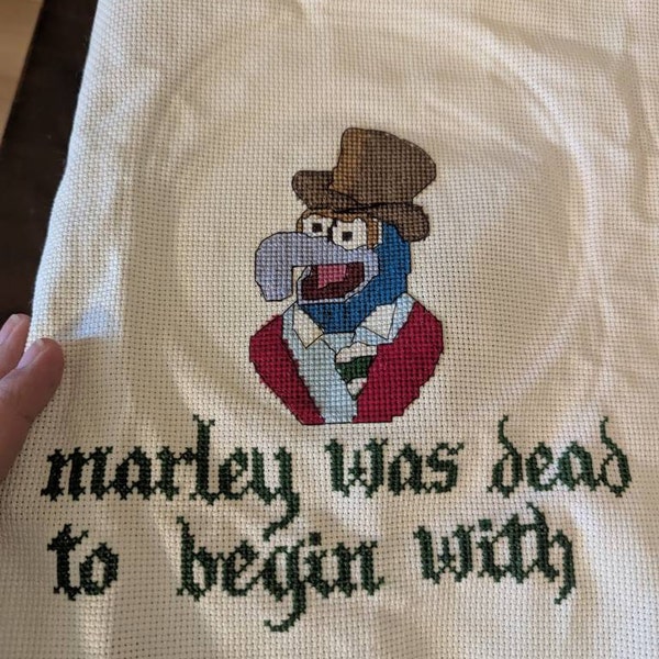 Christmas Carol Cross Stitch Pattern. Puppet, Dickens, Tiny Tim ...