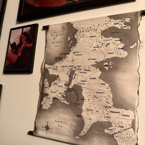 Map of Prythian, ACOTAR Map, Realm of Faeries Map, A Court of Thorns ...