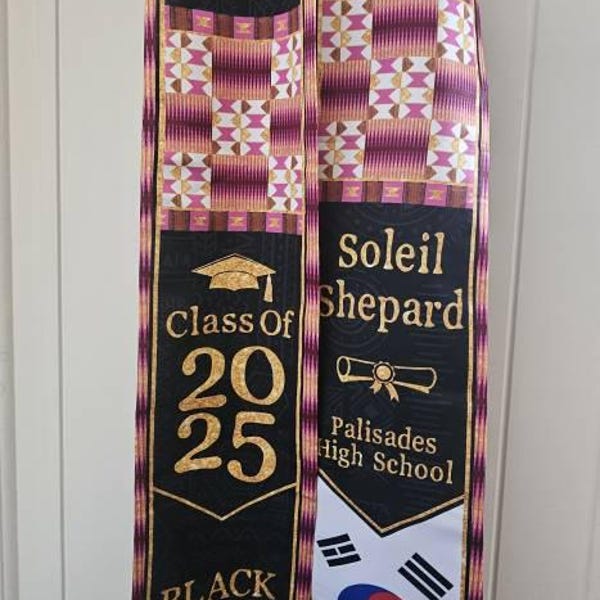 Custom Honduras Graduation Sash, Honduras American Flag Graduation Sash ...
