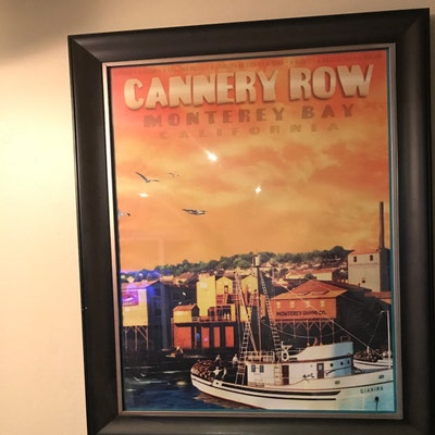 Cannery Row California Poster Monterey Bay Travel Fishing Boat Harbor ...