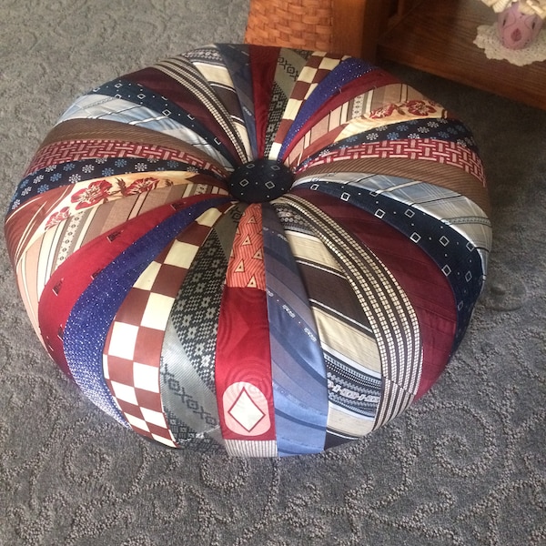 Custom Tuffet Stool Made With YOUR TIES! - Etsy