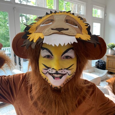 Lion Cub Costume Mask Kids and Adult Size - Etsy