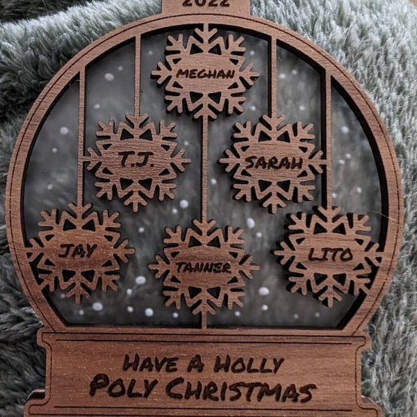 Personalized Polyamory Ornament - Have a Holly Poly Christmas 2025 - Etsy