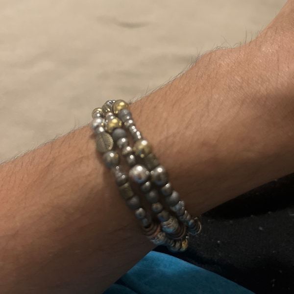 Caribbean Seas: Set of 2 Beaded Bracelets, Bracelet, Jewelry, Gifts for ...