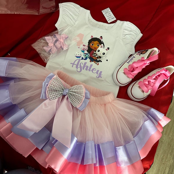 Gabby Birthday Girls Outfit: Cakey Party Baby Tutu Set - Etsy