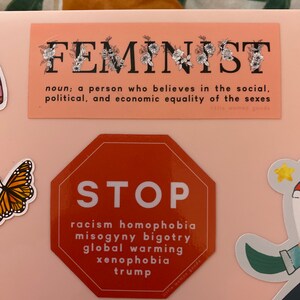 Feminist Vinyl Sticker Definition a Person Who Believes - Etsy