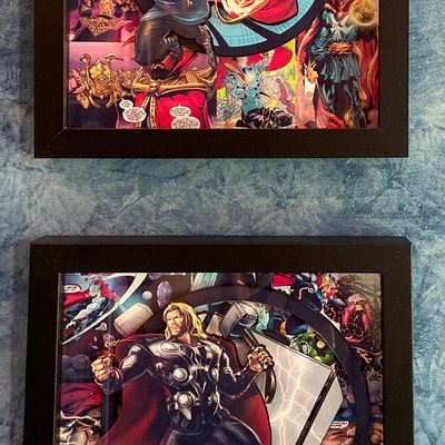 Thor 3D Comic Book Shadow Box Decor - Etsy