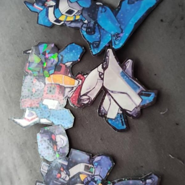 Transformers Trine Keychains, Hand Cut Stickers, Starscream ...