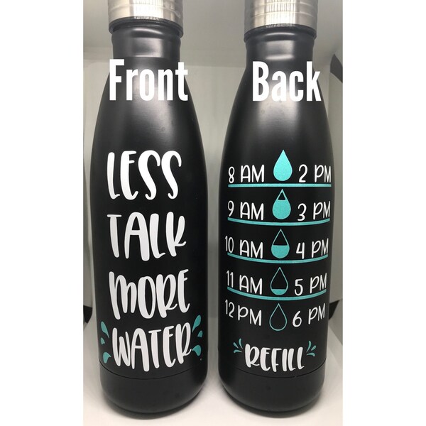 Less Talk More Water SVG, Water Bottle Svg and Dxf Instant Download ...