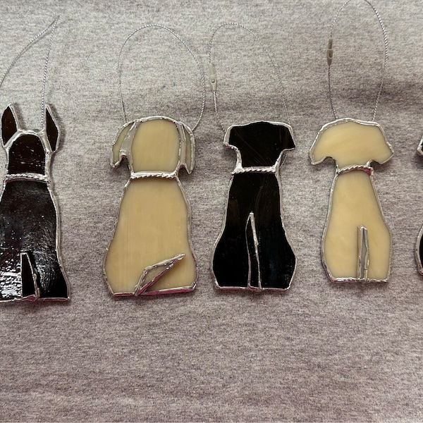 Stained Glass Pups - Pattern - Etsy