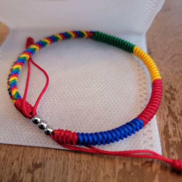 Aroace Infinity String Bracelet, Aroace Stuff Flag, Pride Bracelet ...