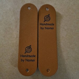 Personalized Crochet Labels Customized Handmade Tags Natural - Etsy
