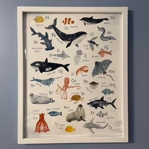 Sea Animals Numbers Poster Ocean Animals Counting 1-10 Print - Etsy