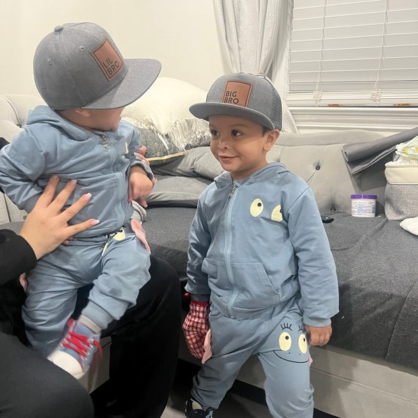 Brother Matching Sibling Hats, Big Bro, Lil Bro Snapback Caps, Big ...