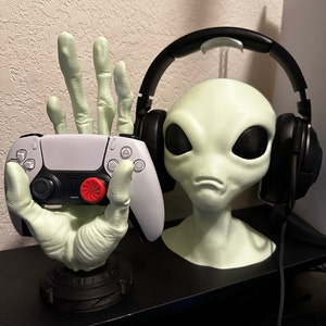 Alien Headphone Stand Fantasy Headset Holder Gaming Accessories Office ...