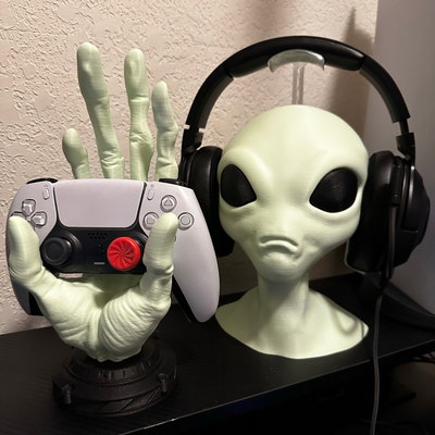 Alien Headphone Stand Fantasy Headset Holder Gaming Accessories Office ...