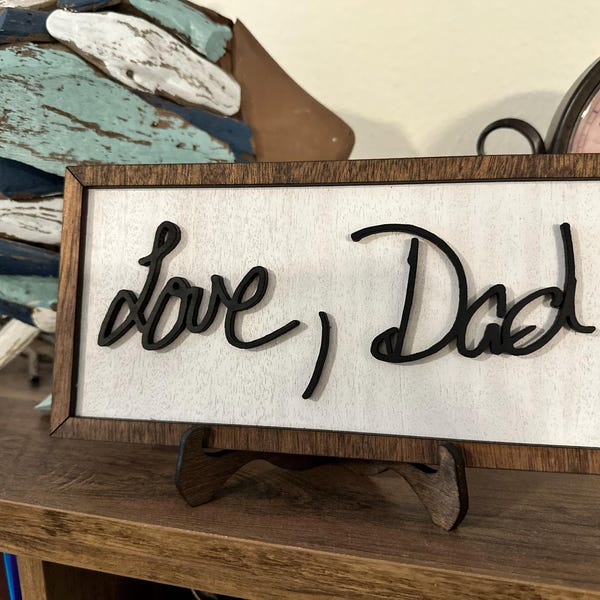 Custom Heart Frame Created by Loved Ones Handwriting or Scribbles ...