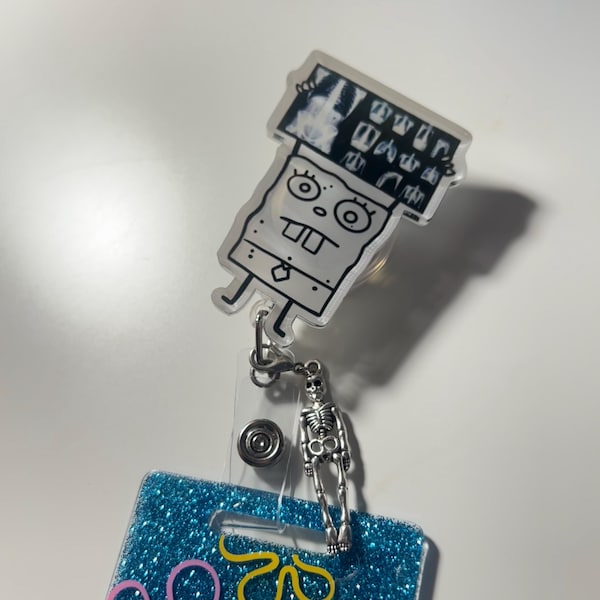 Doodle Bob Oxygen Tank-medical Badge Reel, Respiratory Therapist, RN ...