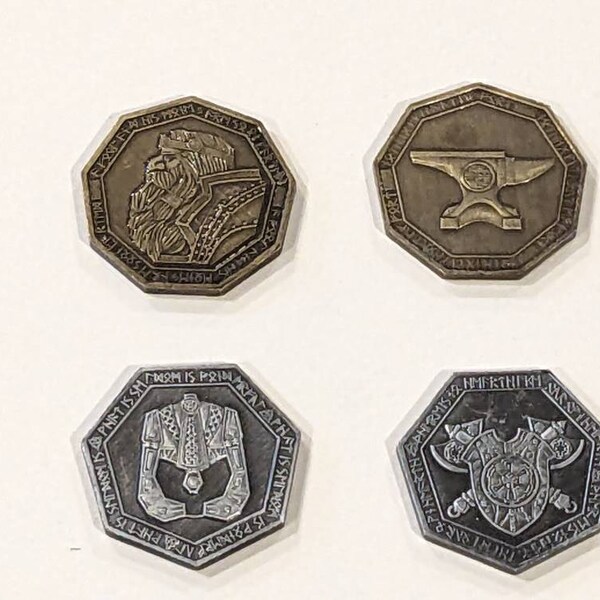 Dwarven Gold Coins (set of 10) - Etsy