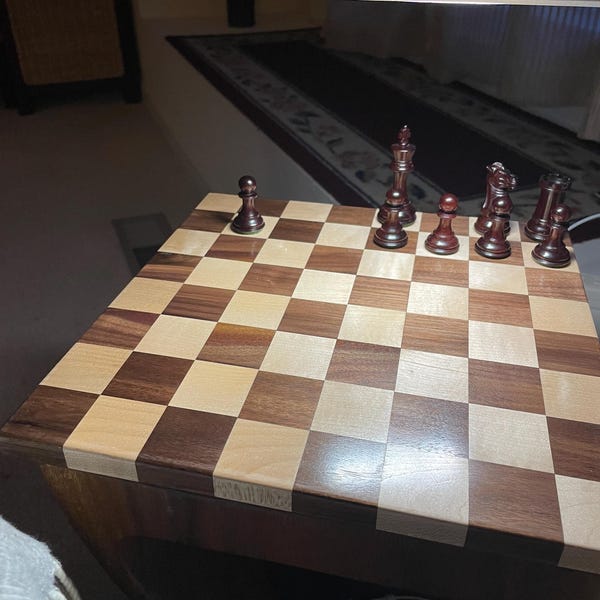 Checker Set Handmade, Wood Checker Board, Checker Board, Wood Board ...