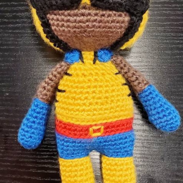 Crochet Amigurumi Pattern Wolverine X-men Logan - Etsy