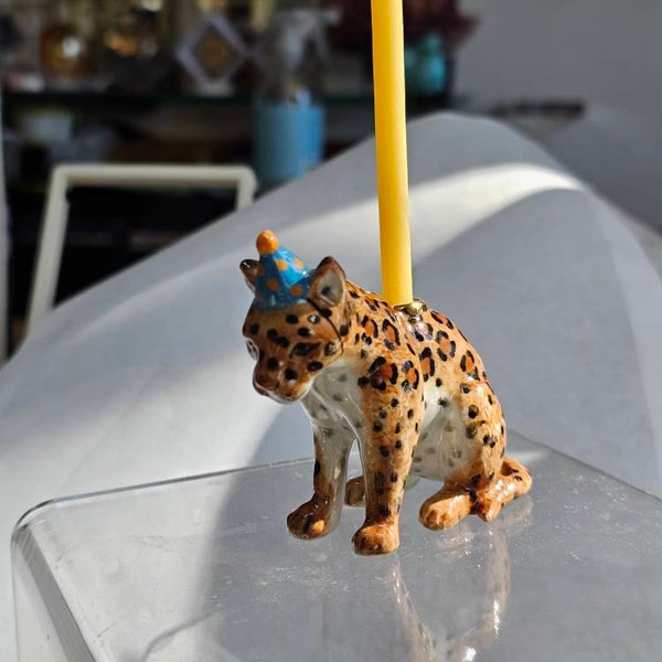 Jaguar Cake Topper | Handcrafted Porcelain Figurine | Camp Hollow ...