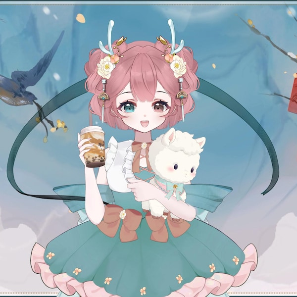 Vtuber Asset Rigged Princess Bunny Ears - Etsy