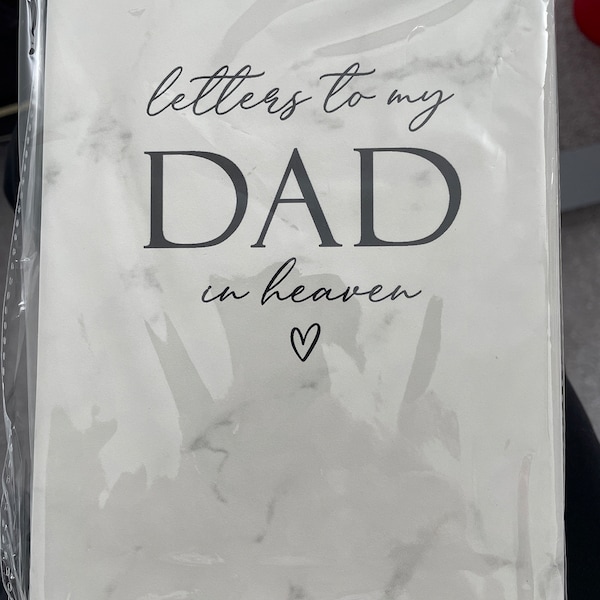 Loss of Father Grief Journal | Letters to Dad in Heaven | Dad Memorial ...